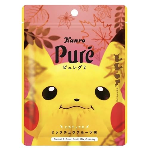 Kanro Pure Gummy Pokemon Pikachu Mix Fruit Flavor 52g x 6 Bags – WAFUU JAPAN