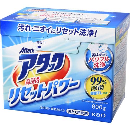 Kao Attack High Penetration Reset Power 800g – WAFUU JAPAN