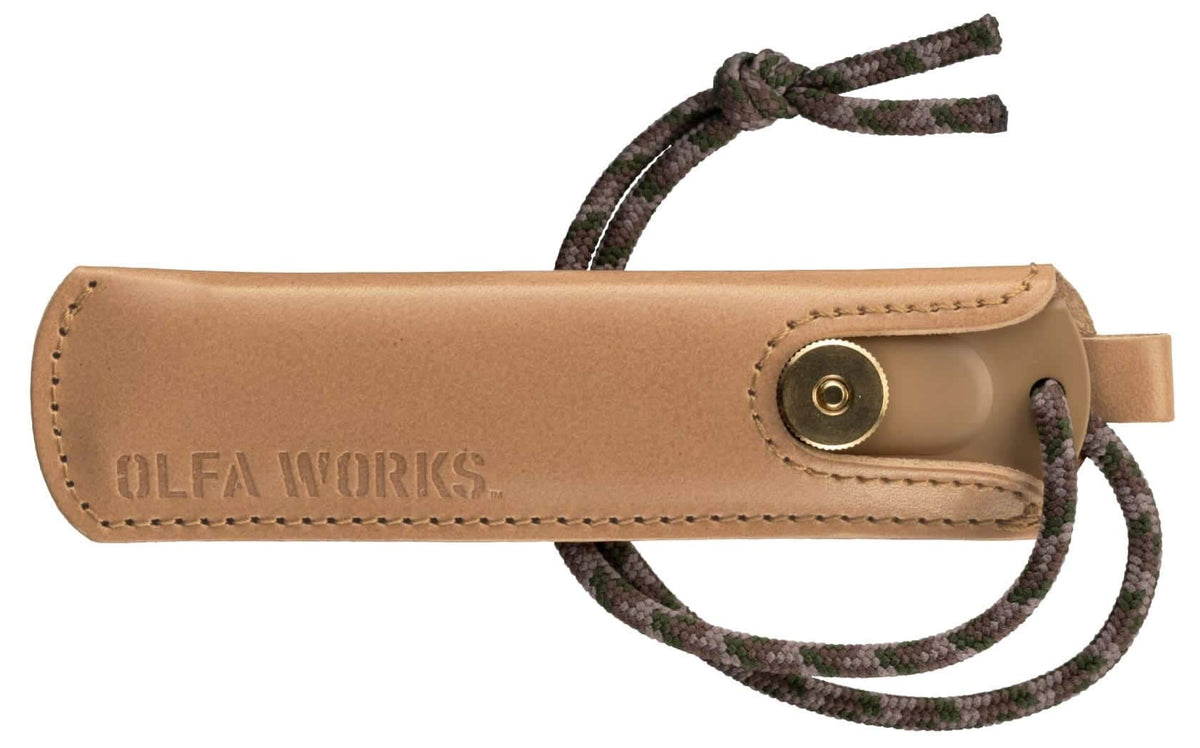 Olfa Works Bushcraft Knife Leather Case Light Brown OWA-C01-LBR – WAFUU JAPAN