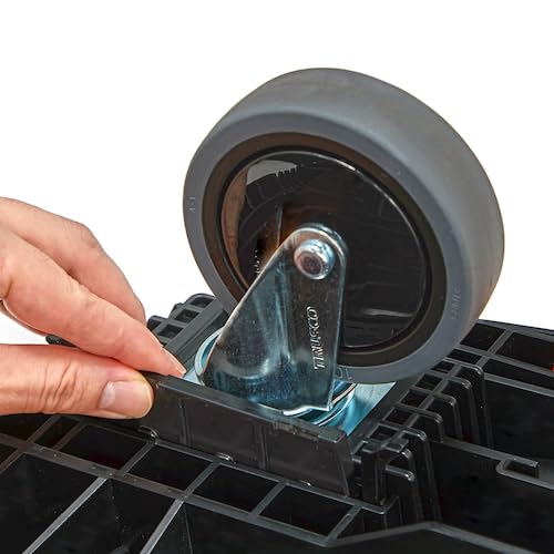 TRUSCO New Cartio Folding Plastic Cart Black 780X490 MPK-780-BK Lightw – WAFUU JAPAN