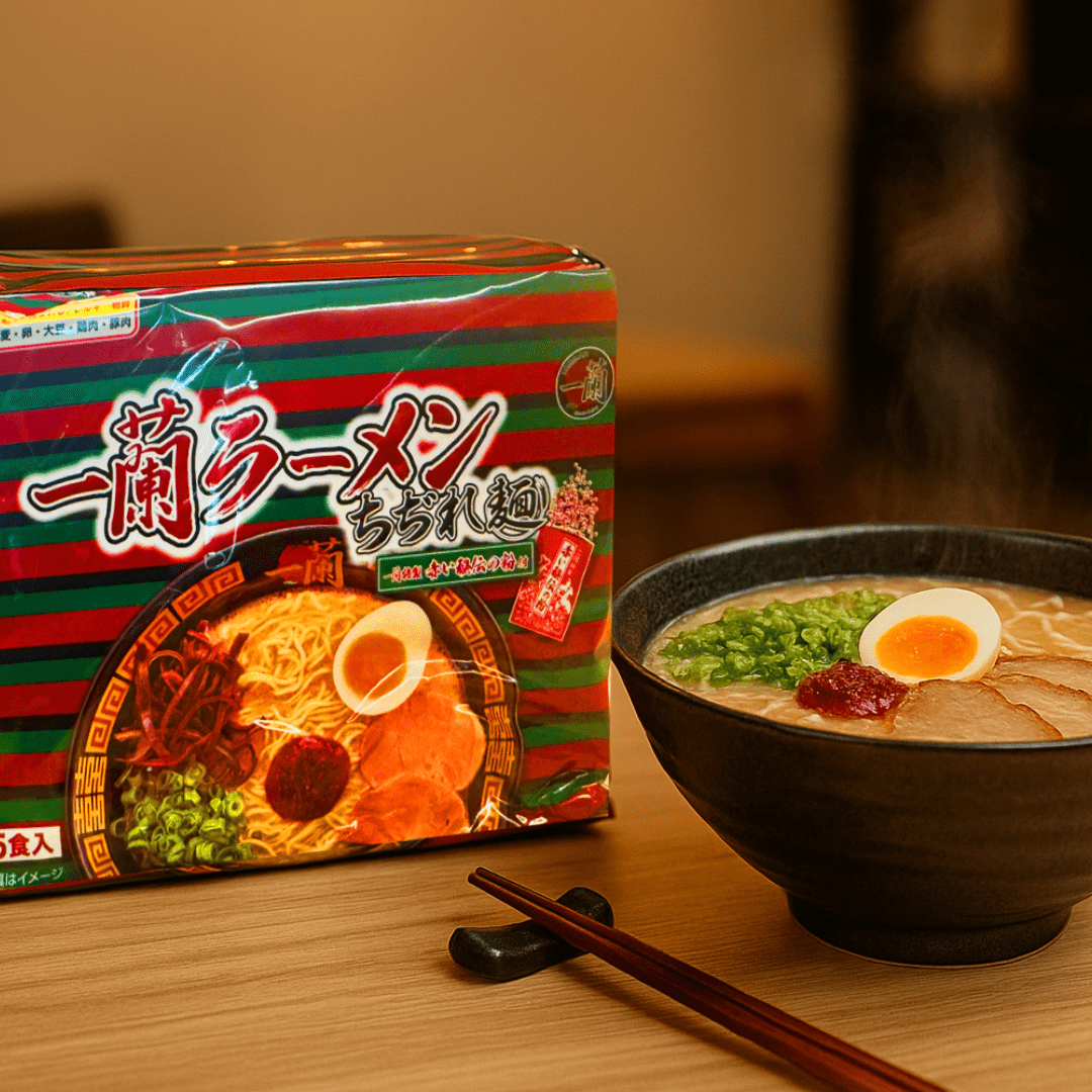 Japanese populer Ramen "ICHIRAN" instant noodles 5 meals Curly Noodles ...