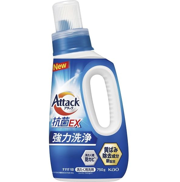 Kao Attack Antibacterial EX Laundry Detergent Bottle 750g – WAFUU JAPAN