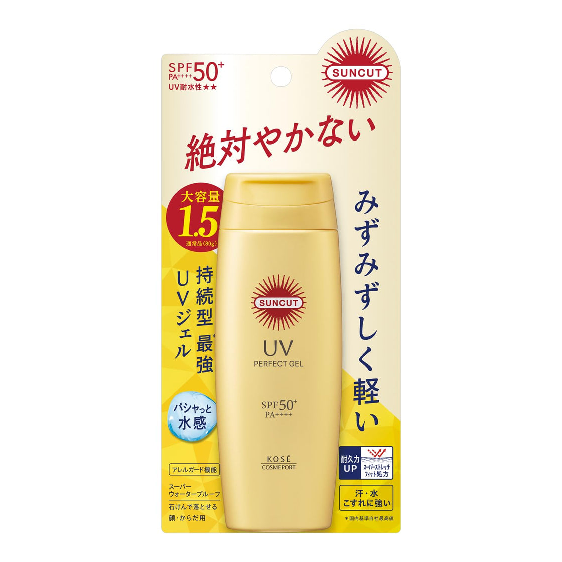 KOSE Suncut Perfect UV GEL SPF50+ PA++++ 120g sunscreen – WAFUU JAPAN