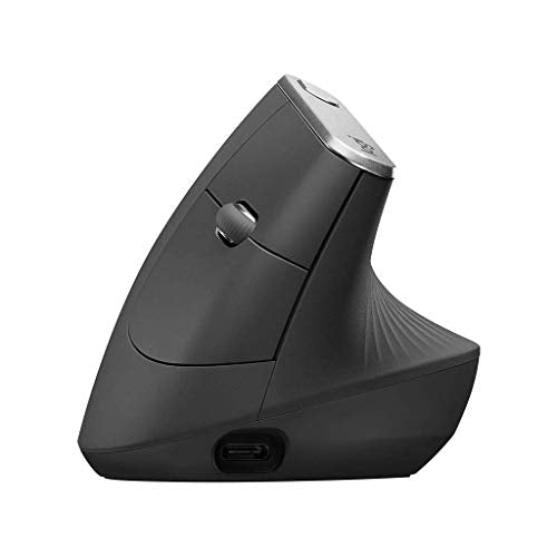 Logicool MX Vertical Advanced Ergonomic Wireless Mouse 6 Buttons Graph ...