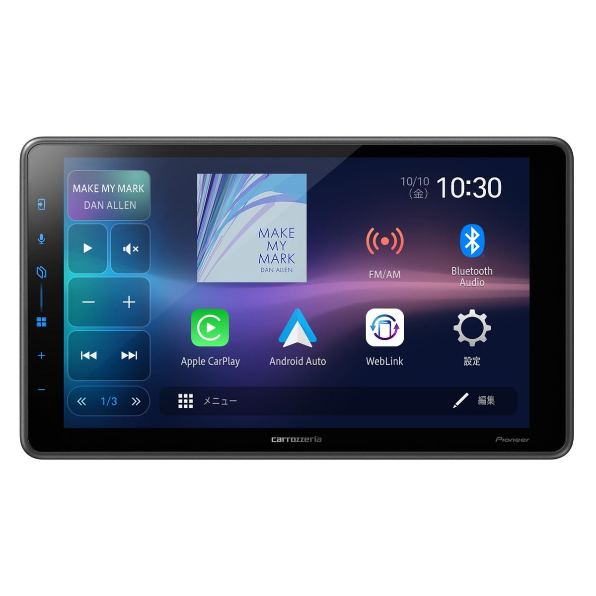 Pioneer DMH-SF600 9" Floating Head Unit Wireless CarPlay/Android Auto ...