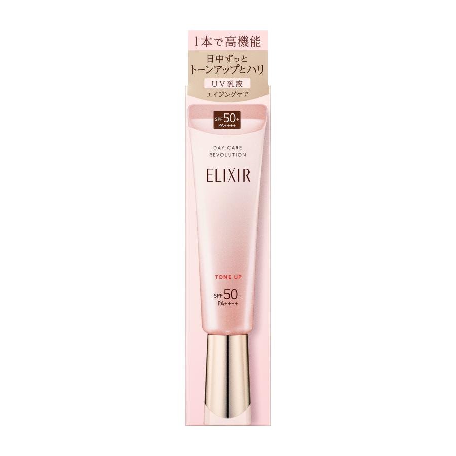 Shiseido ELIXIR Day Care Revolution Tone Up SPF50+ PA++++ 35g Baby Pin ...