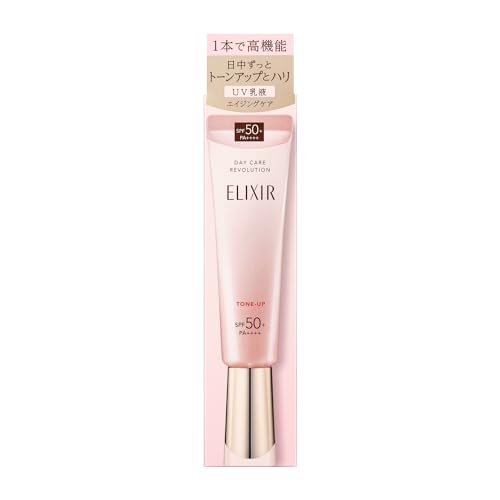 Shiseido ELIXIR Day Care Revolution Tone Up SPF50+ PA++++ 35g Baby Pin ...