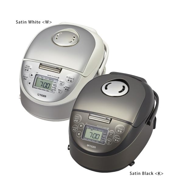 Tiger Rice cooker for overseas IH 3 cup 220V JPF-A55W KZ (Satin Black ...