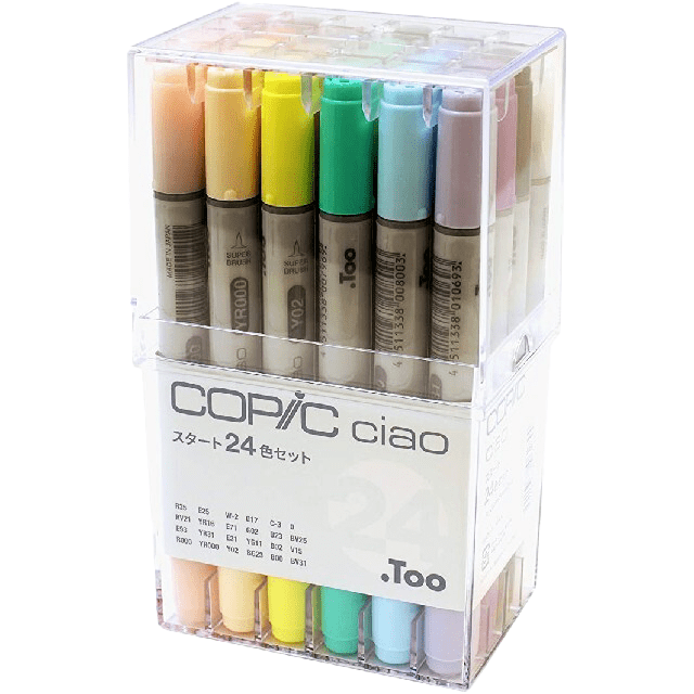 Spidol Ciao Copic Markers 👗 Copic Ciao Set 24 Warna Marker Ilustrasi ...