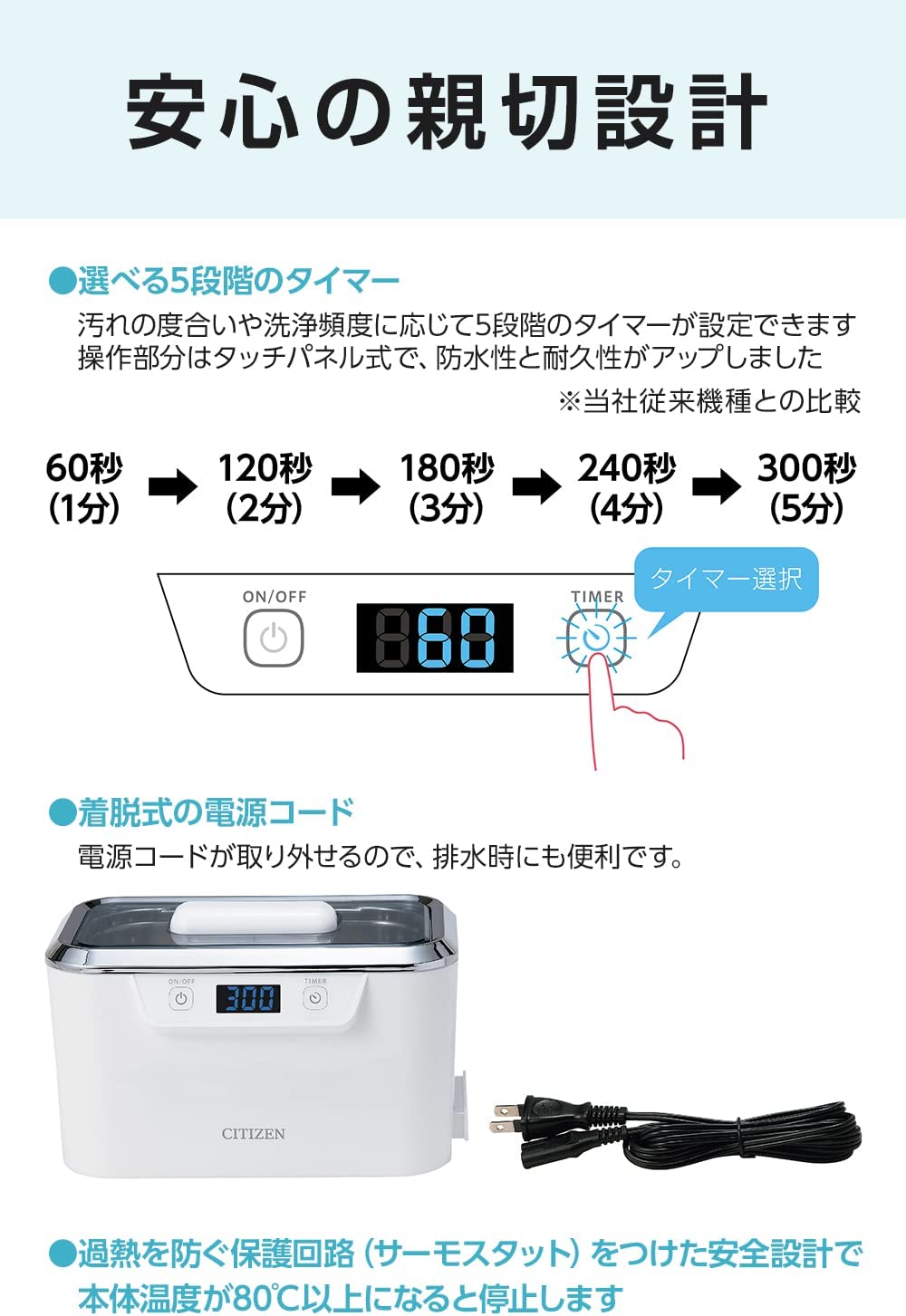 CITIZEN Ultrasonic Cleaner 100v – WAFUU JAPAN