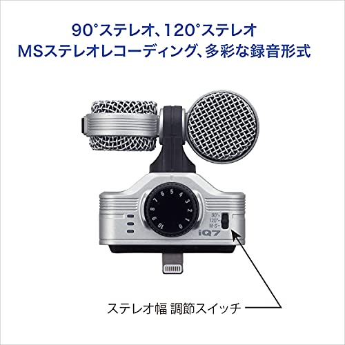ZOOM Phone Microphone MS Stereo Microphone for iPhone/iPad Lightweight ...